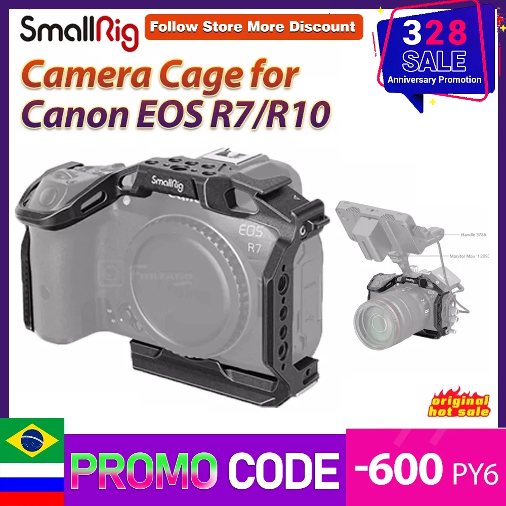 SmallRig-Cage-R7-R10-Black-Mamba-DSLR-Camera-Cage-for-Canon-EOS-R7-4003 ...
