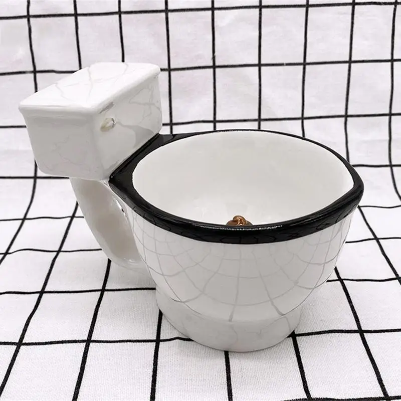 New Creative Mug Funny Toilet Cup Tricky Funny Poop Ceramic Water Cup ...