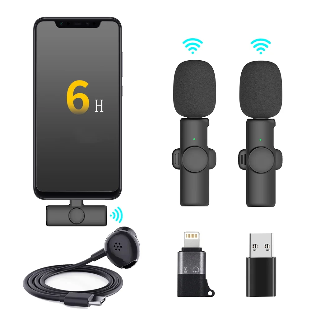 Wireless-Lavalier-Microphone-Broadcast-Lapel-Microphones-Set-Short ...