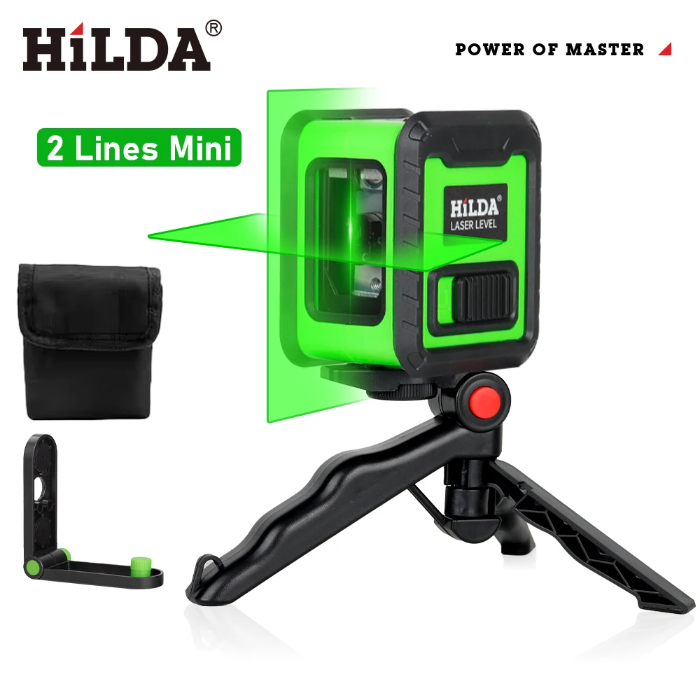HILDA-Laser-Level-Meter-2-Lines-Cross-Green-Level-Laser-Horizontal ...