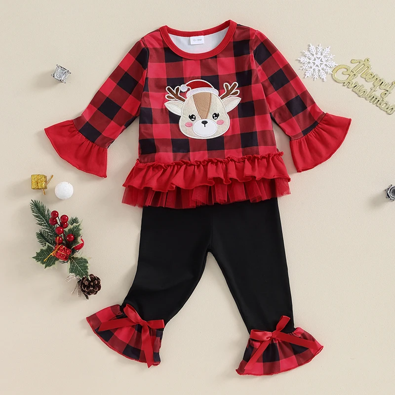 FOCUSNORM-1-5Y-Toddler-Kids-Girls-Christmas-Clothes-Sets-2pcs-Long ...