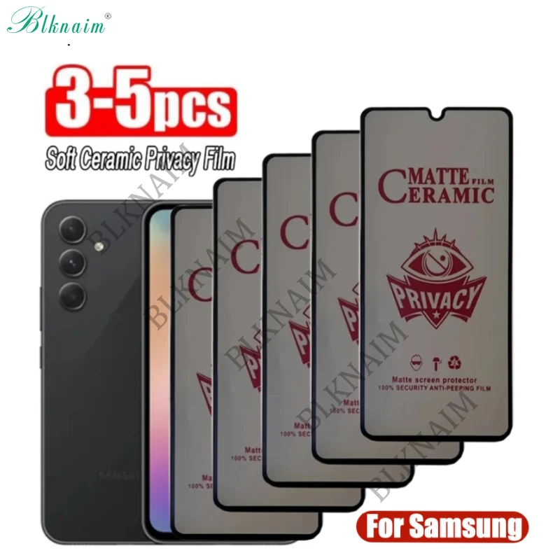 3-5Pcs Privacy Matte Ceramic Screen Protectors for Samsung Galaxy A05 ...