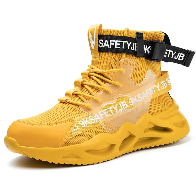 HKAZ 2023 New Cool for Men Lightweight Work Boots Safety Shoes Steel ...