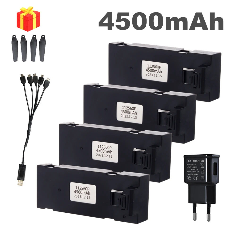 4500mAh-Rechargeable-3-7V-Li-ion-Battery-For-RC-Drone-E88-E88PRO-E99-P1 ...