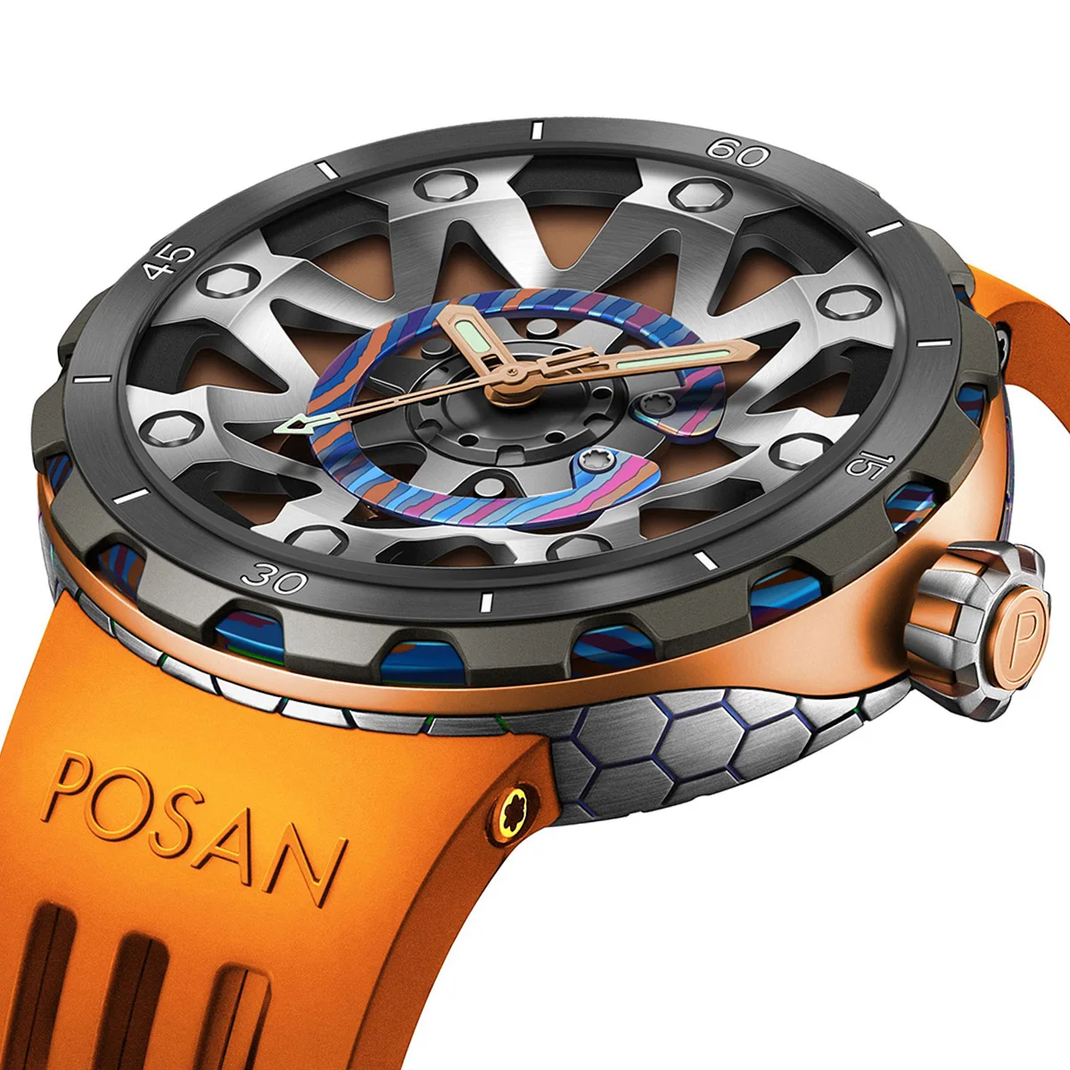 NEW-Top-Titanium-Watch-Men-Automatic-Luxury-Timascus-Sapphire-Glass ...