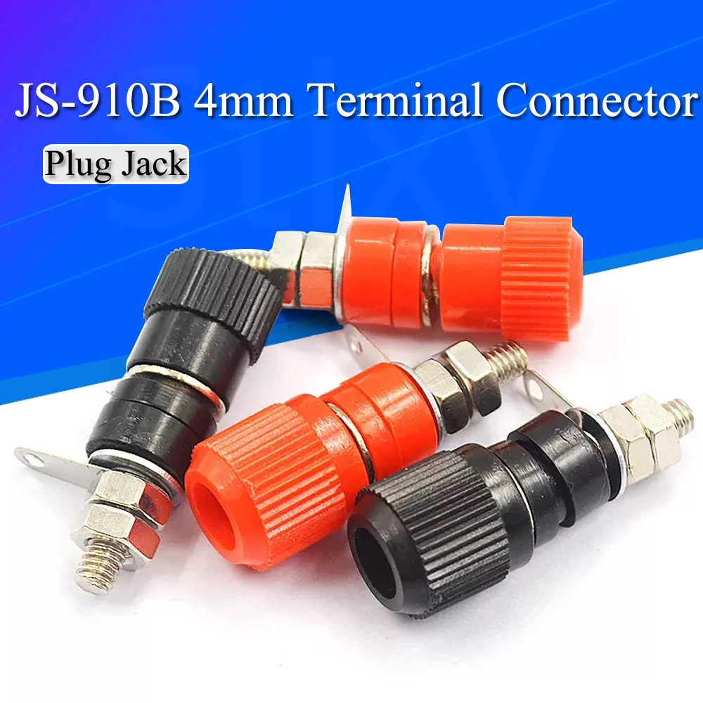 5PCS-Terminal-Blocks-JS-910B-4mm-Amplifier-Terminal-Connector-Binding-Post-Banana-Plug-Jack ...