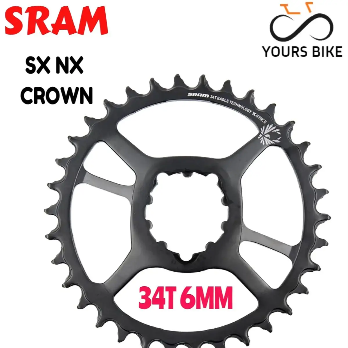 Original-SRAM-NX-SX-Eagle-12S-12-Speed-12V-Chainring-34T-38T-Steel ...