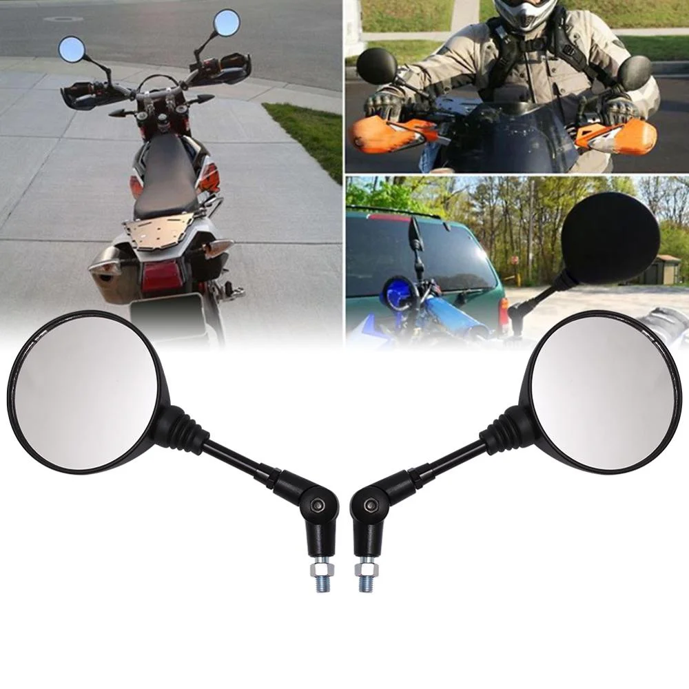 10mm-Rearview-Anti-fall-Folding-Motorcycle-Mirror-Universal-Electric ...
