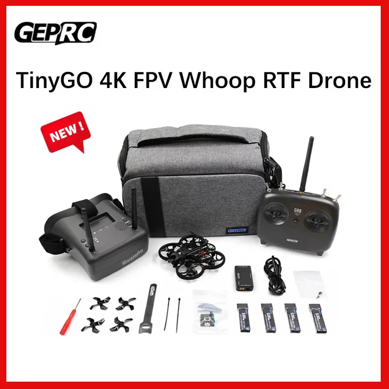 GEPRC TinyGO 4K FPV Whoop RTF Drone WITH Caddx Loris 4K 60fps Professional RC FPV Quadcopter ...
