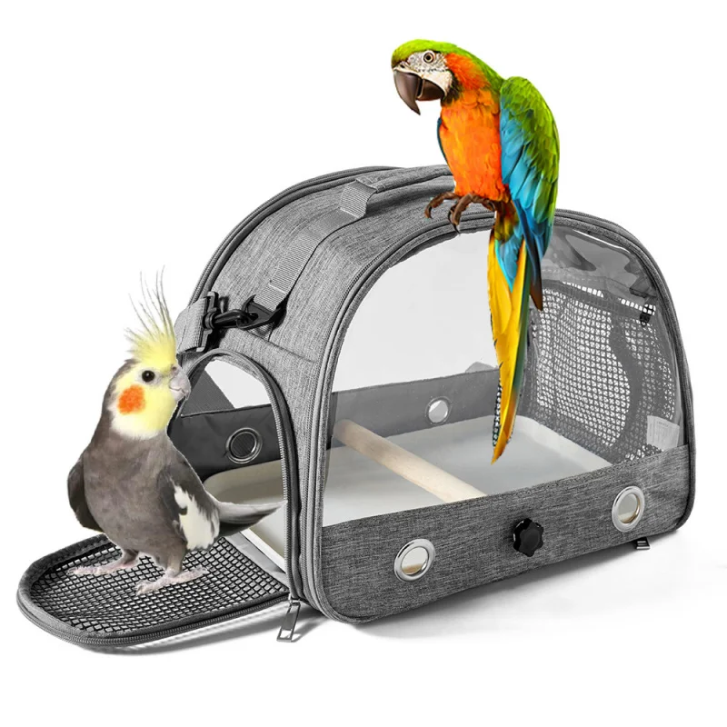 Portable Oxford Bird Travel Carrier Backpack - Foldable Cage for ...