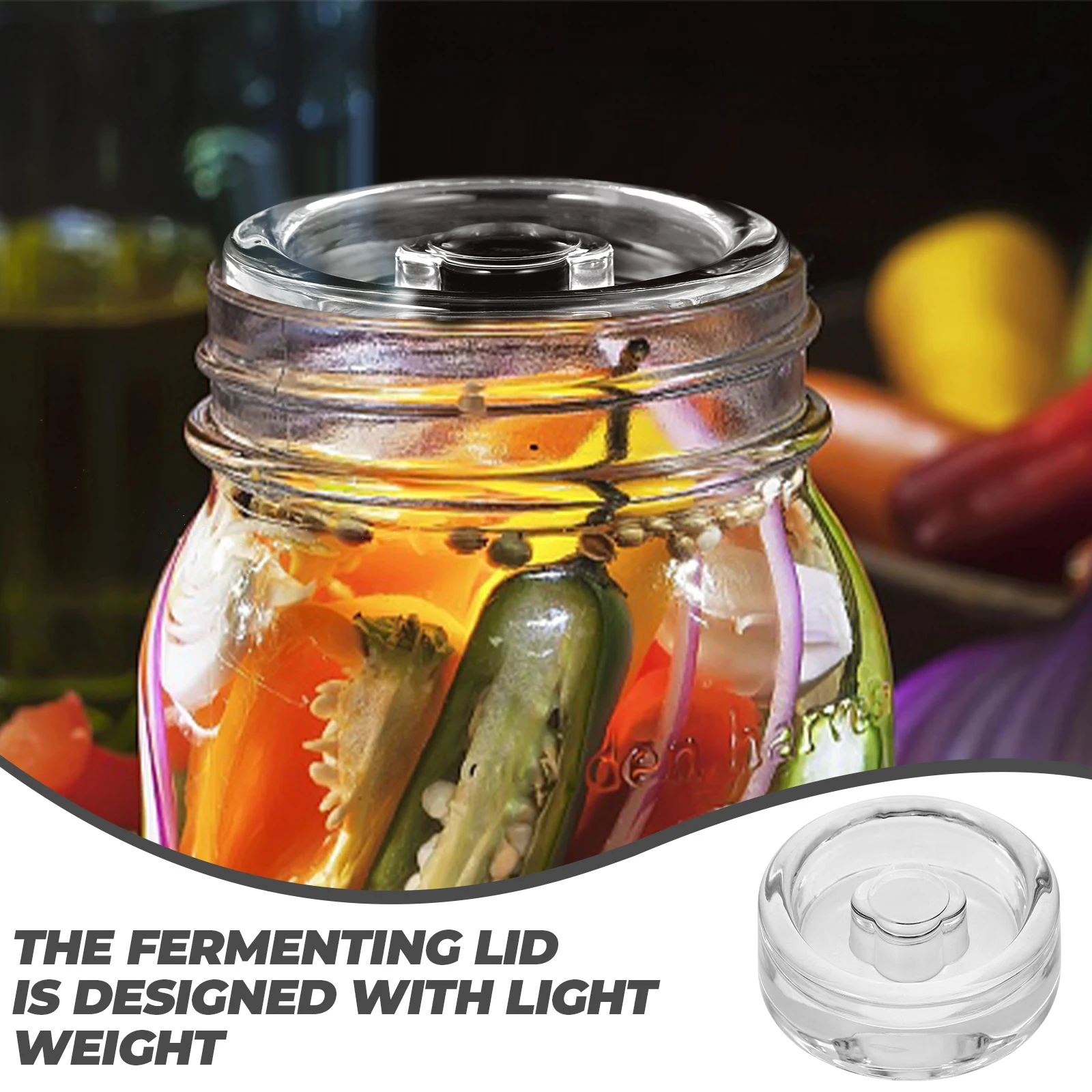 Fermented Glass Weights Jars Fermenting Lids Household Fermentation ...