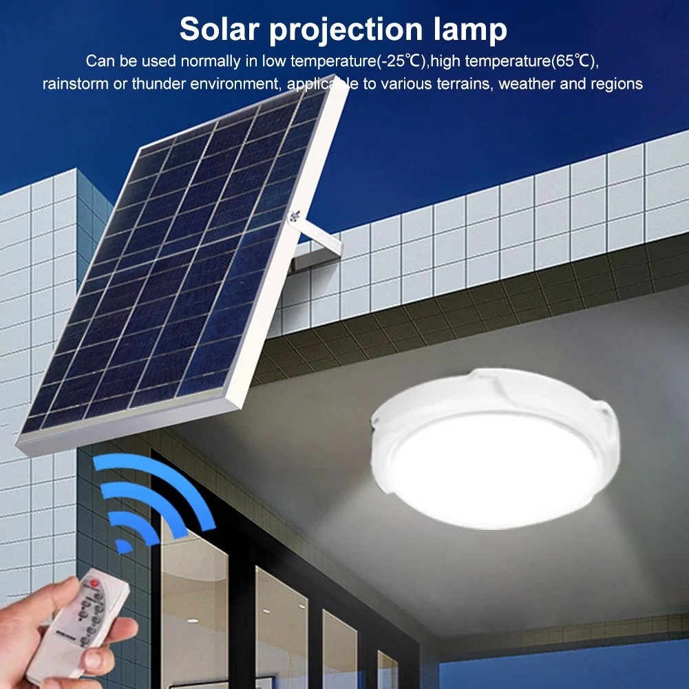 Led Solar Smart Ceiling Light Ip67waterproof Solar Powered Pendant ...