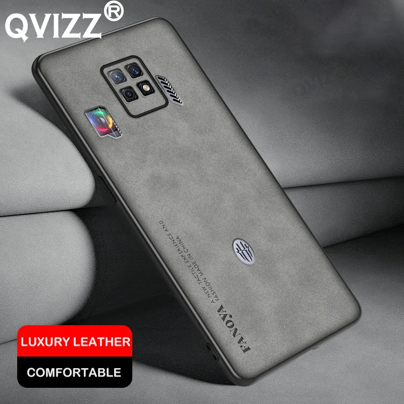 Luxury Leather Case for Nubia RedMagic 7S Pro Soft Silicone Edges ...