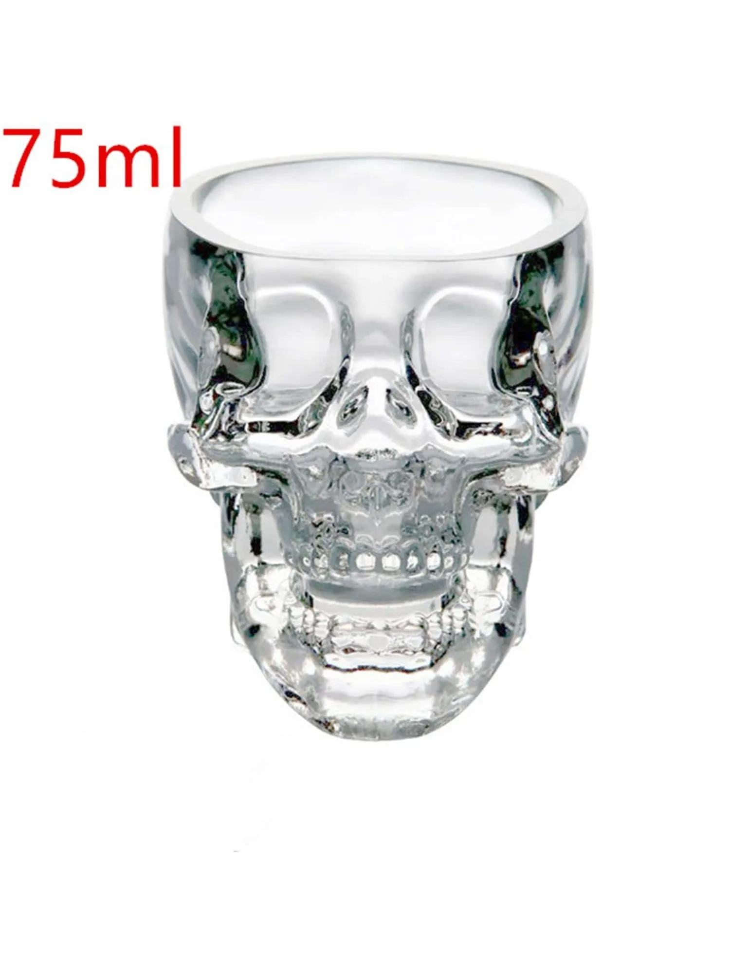 1pc Skeleton Design Clear Shaker Bottle, Glass Funky Water Bottle For ...