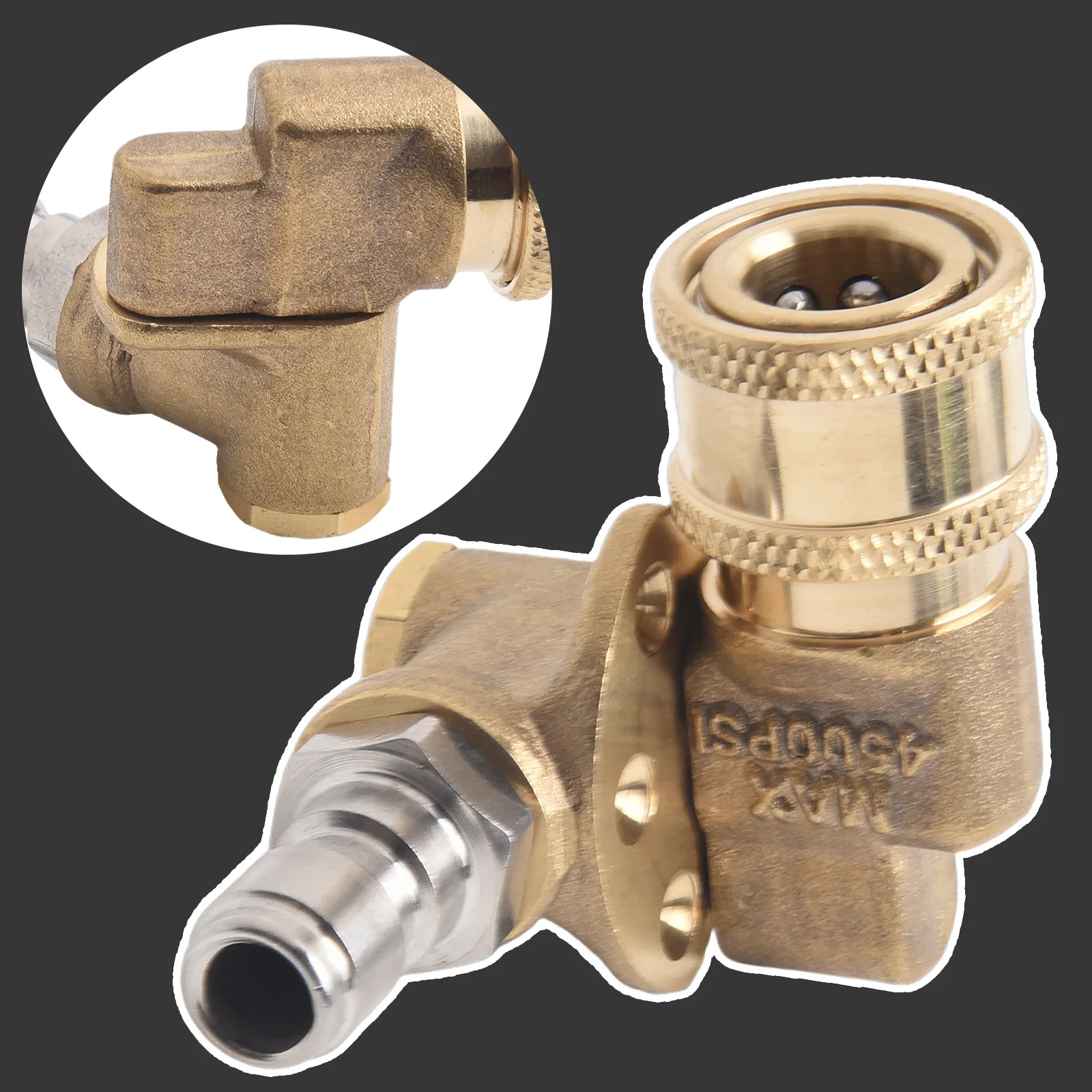 1PCS-Quick-Connect-Swivel-Brass-Coupler-Attachment-For-Pressure-Washer ...