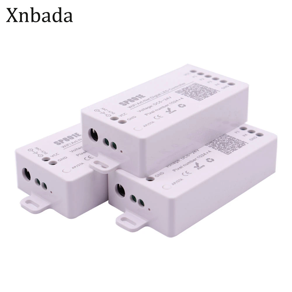 SP801E Wifi Art-Net LED Controller For WS2812B WS2811 LED Strip LED ...