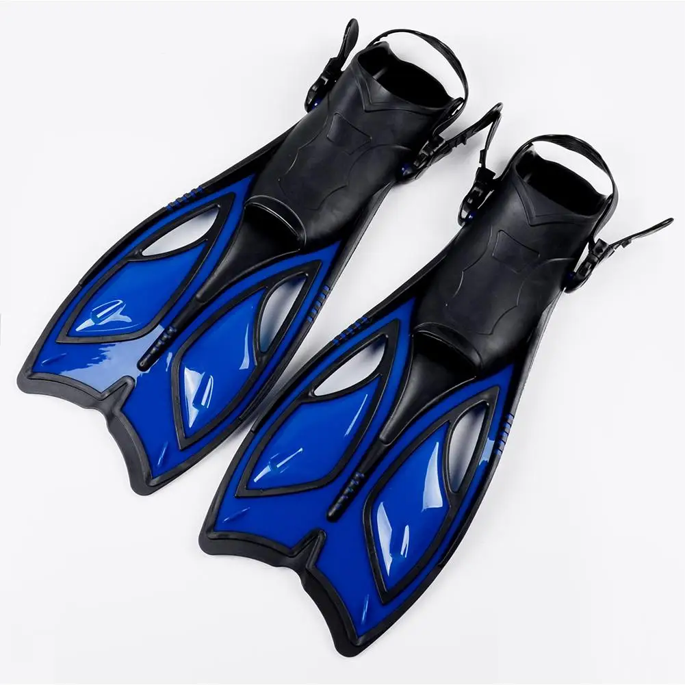 1-Pairs-scuba-diving-fins-open-heel-flippers-with-adjustable-strap-for ...