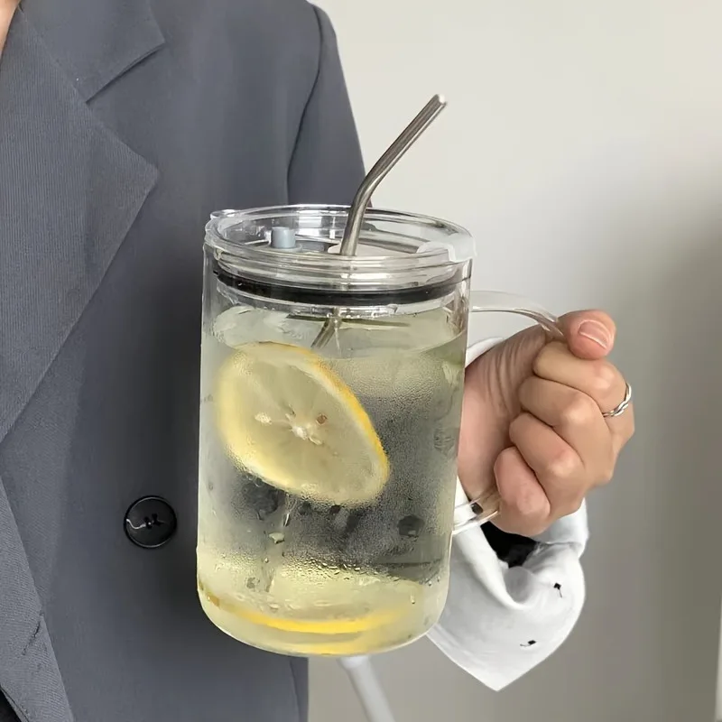 1pc-1L-Large-Glass-Cup-with-Lid-and-Handle-Heat-Resistant-Glass-Water ...