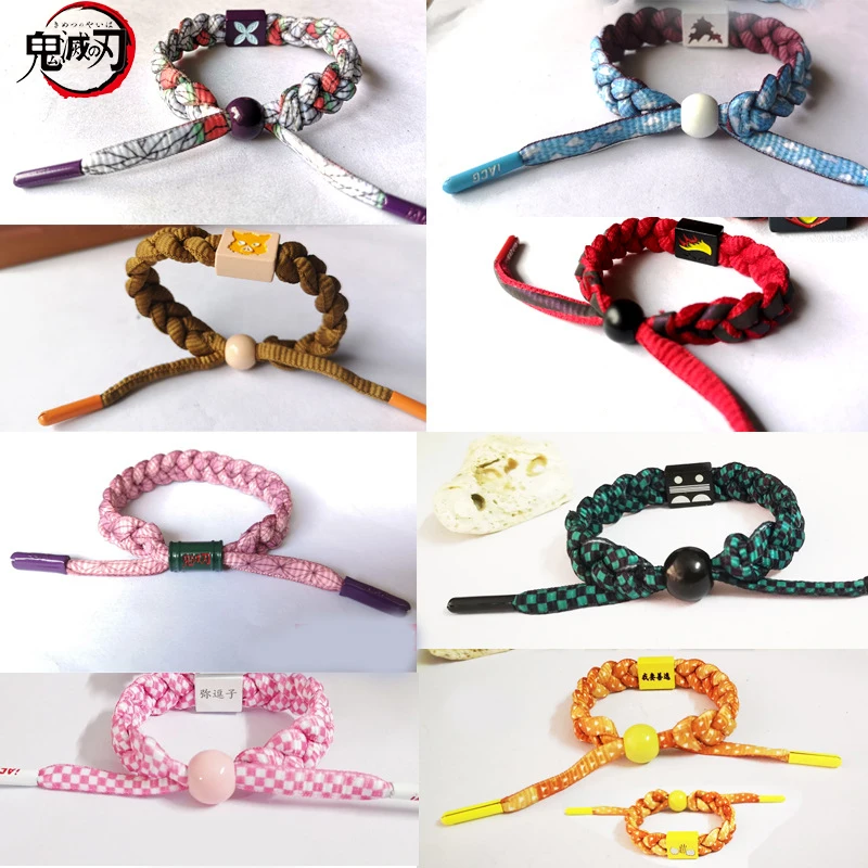 Demon-Slayer-Anime-Woven-Bracelet-Tanjirou-Zenitsu-Nezuko-Mitsuri ...