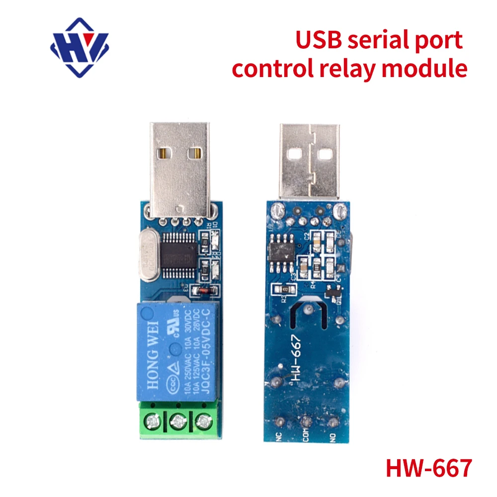 1 CH340 serial port communication relay module single-chip computer USB ...