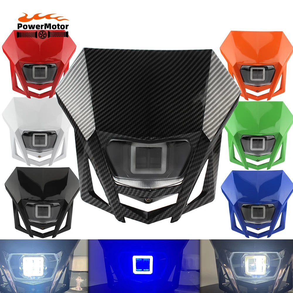 Motocross-Motorcycle-LED-headlight-for-KTM-Yamaha-Kawasaki-Suzuki-Honda ...