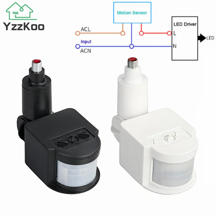 12V-Motion-Sensor-220V-110V-PIR-Movement-Detector-Automatic-Infrared ...