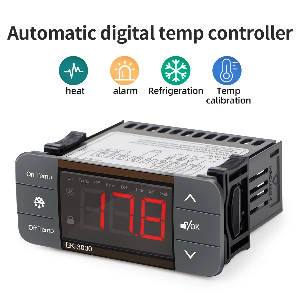 220V-Digital-Temperature-Controller-Thermostat-Sensor-Refrigeration-Defrost-Fan-for-Cold-Storage ...