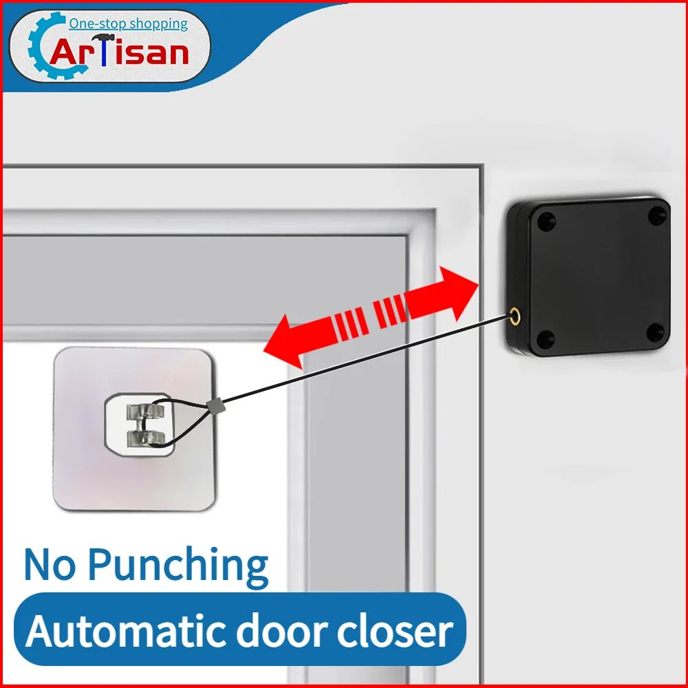 Door-Closer-Automatic-Closing-Sliding-Latch-No-Punching-Automatic-Door ...