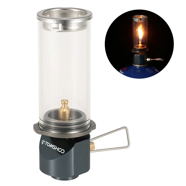 TOMSHOO Mini Portable Gas Lamp Light Butane Gas Light Lantern Camp Lamp ...