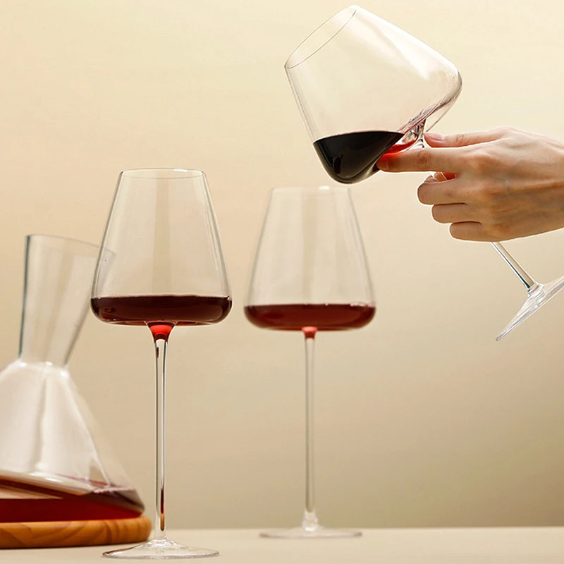 2PCS High-end Large Capacity Bordeaux Burgundy Red Wine Glass Cup Bar ...