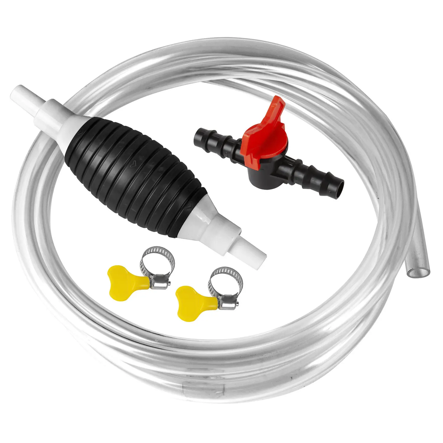 High FlowHand Pump with 1/2/3M Syphon Hose Portable Manual Car Fuel ...