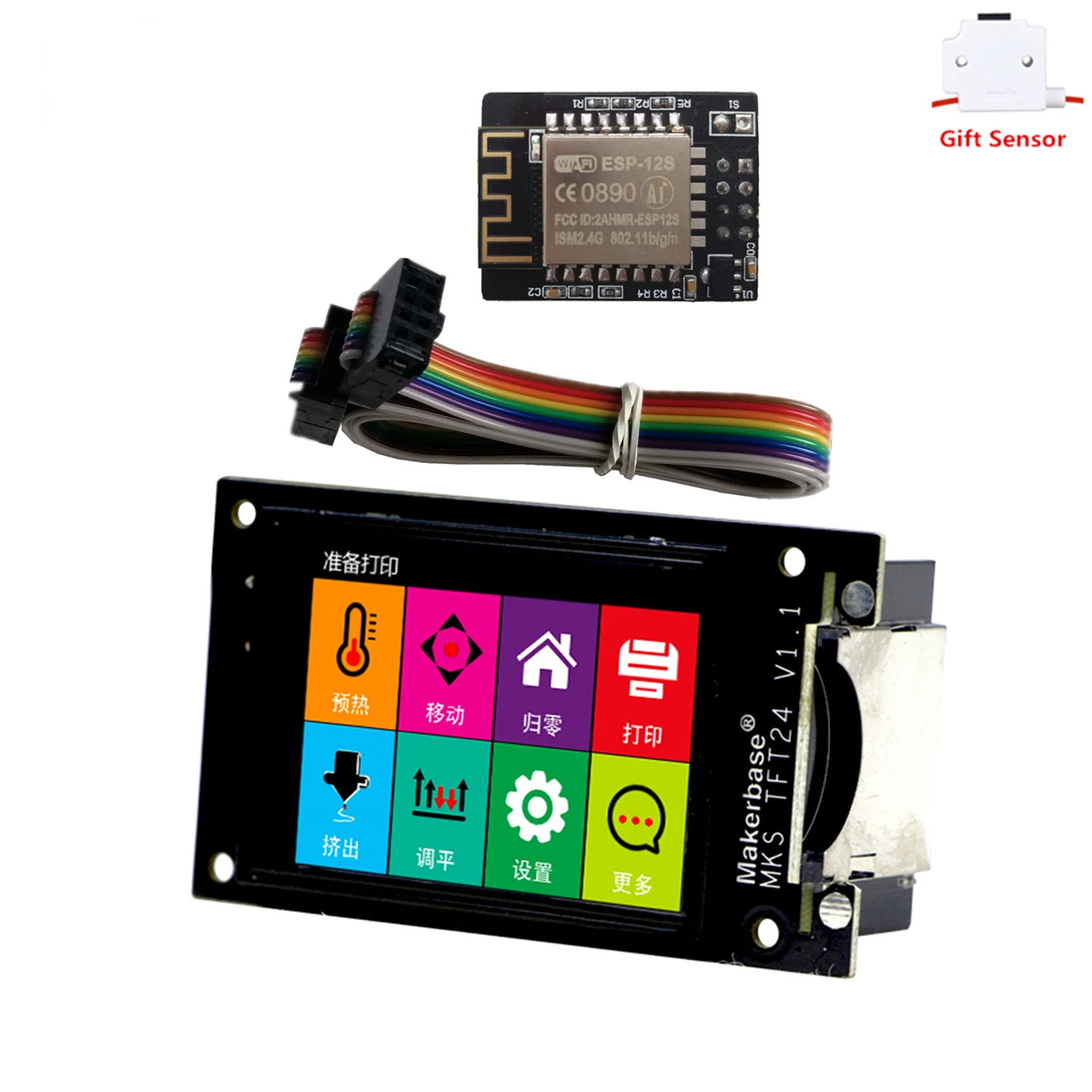 3d Printing Elements Mks Tft24 Touch Screen Mks Tft-wifi Part ...