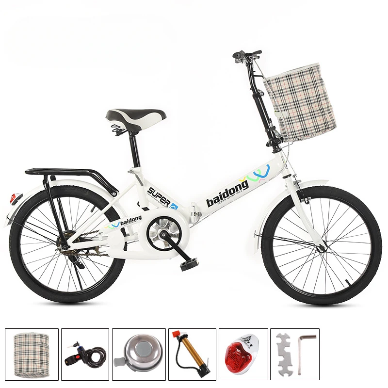 20-inch-Folding-Bicycle-Adult-Single-Speed-Bicycles-Commuting-Bike ...
