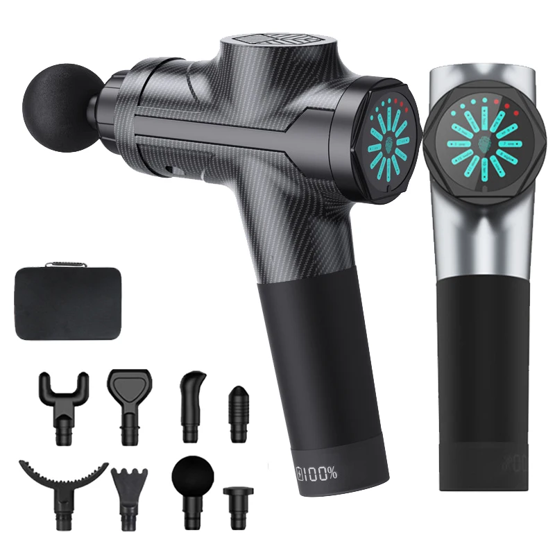 Brushless-Motor-Fascial-Gun-Deep-Muscle-Massager-Rechargeable-Massage ...