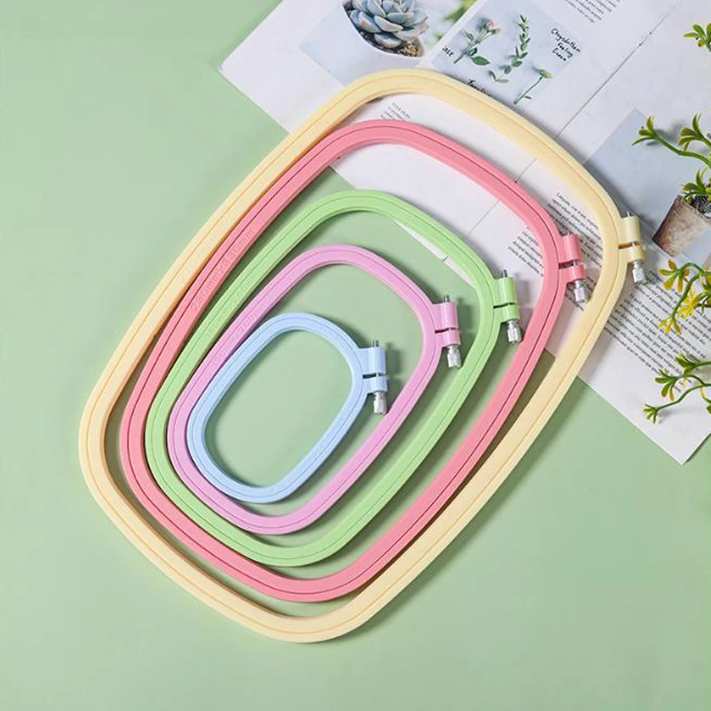 ABS-Plastic-Rectangular-Hand-Embroidery-Frame-Square-Embroidery-Set ...