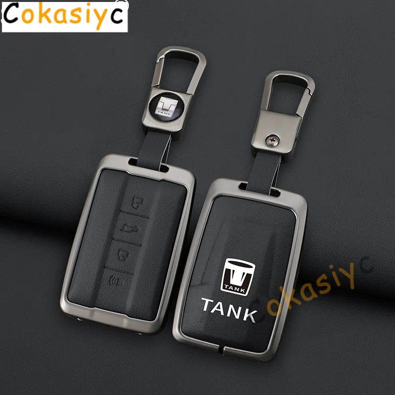 Zinc-Alloy-Leather-Car-Smart-Remote-Key-Case-Cover-Shell-for-Great-Wall ...