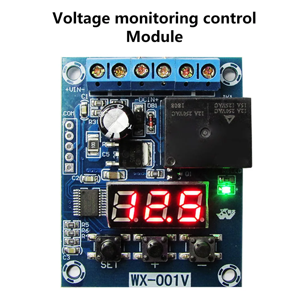 Voltage Detection Module Relay Switch Charging Discharge Monitoring