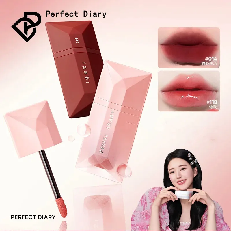 Perfect-Diary-Lip-Gloss-Women-Makeup-Matte-Light-Makeup-Lipstick ...