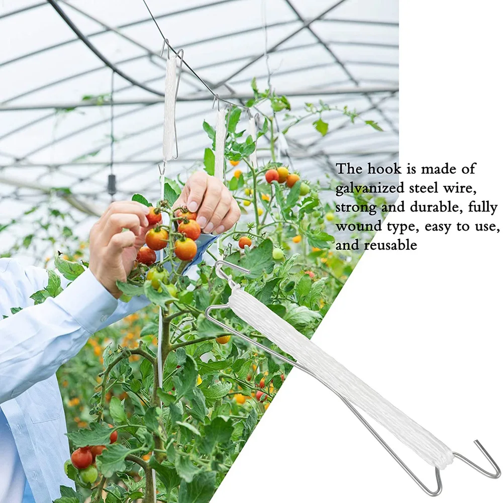 Tomato-Support-Hooks-with-Tomato-Clips-J-Hooks-Vine-Hooks-to-Prevent-Tomatoes-Pinching-or ...