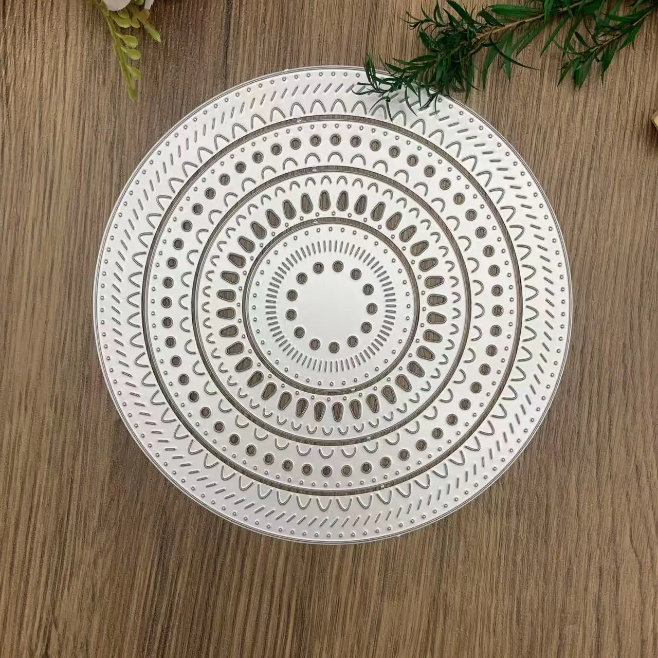 Nordic Circle Pattern Rings Die Cuts for Card Making Stencil Christmas ...