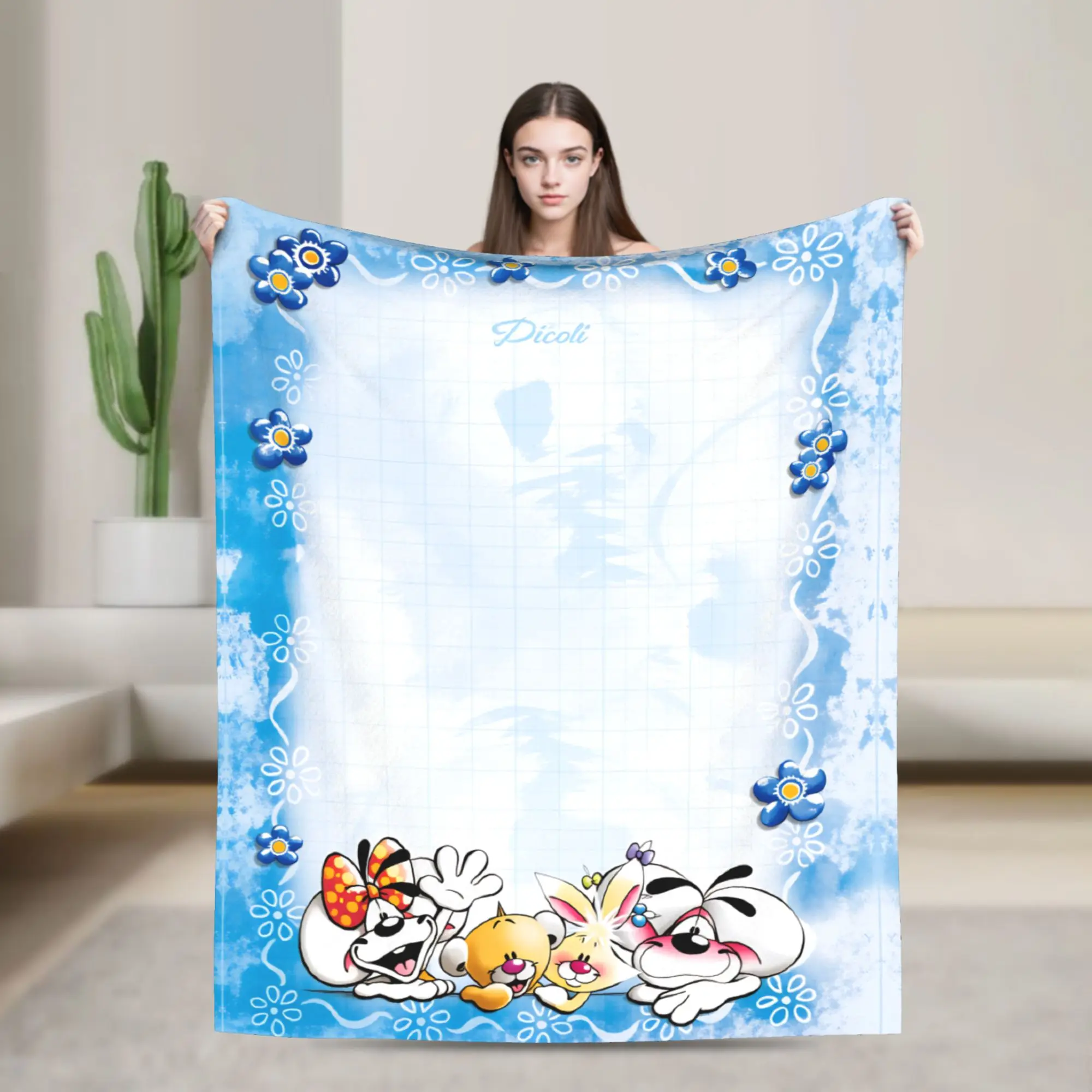 Christmas Diddl Blanket Decorative Flannel Throw Blanket For Bedroom ...