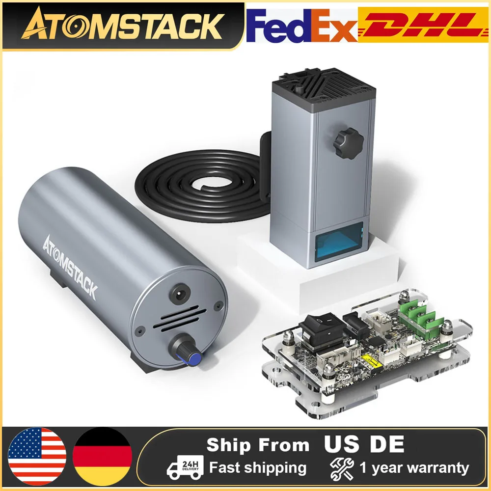 AtomStack-M100-Laser-Module-With-Air-Assist-Kit-20W-Optical-Power-Laser ...