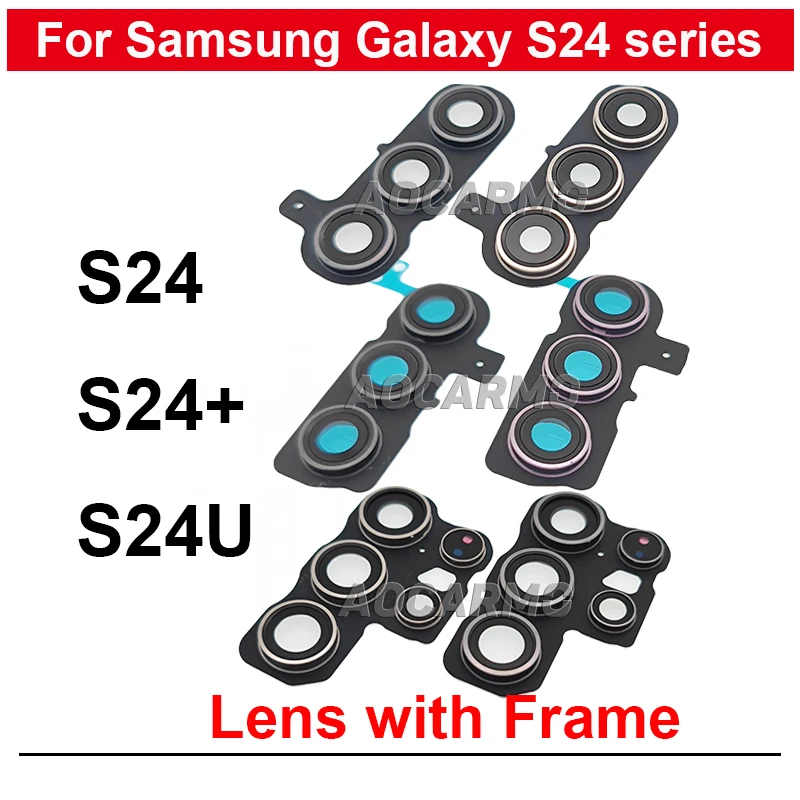 For-Samsung-Galaxy-S24-Plus-Ultra-S24-S24U-Rear-Back-Camera-Lens-With ...