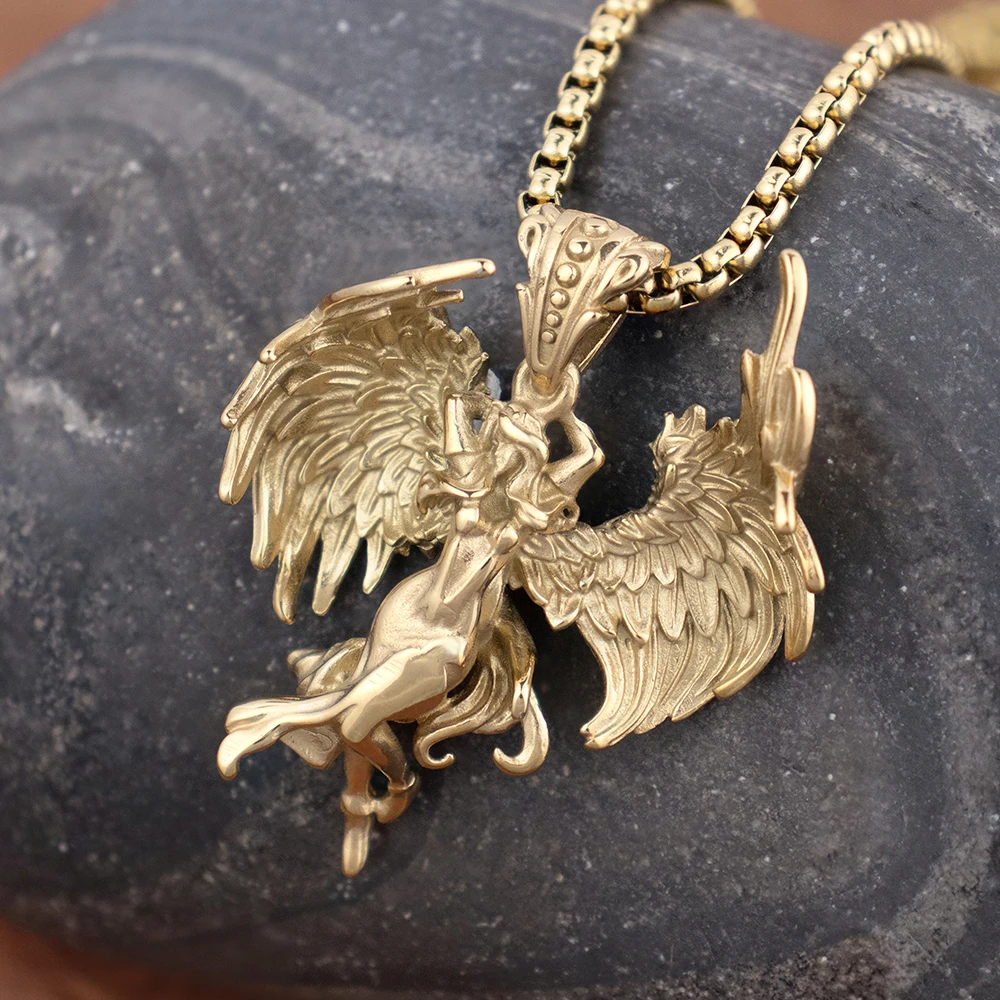 Fashion-Trendy-Couple-Kiss-Wing-Necklaces-Stainless-Steel-Popular ...