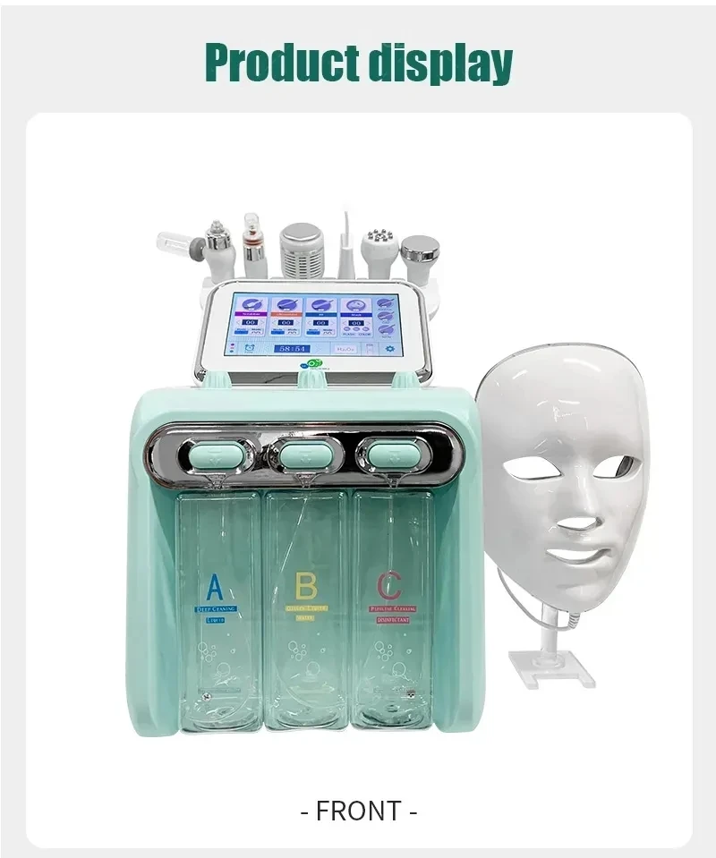 2023-new-portable-Hydra-small-bubble-7IN1-liquid-microcrystalline-skin ...