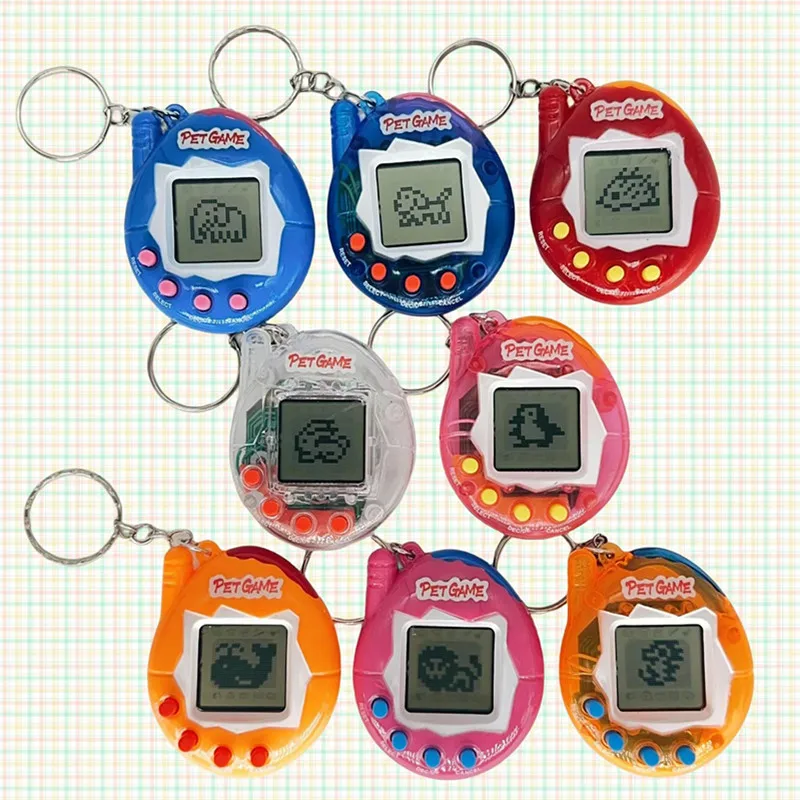 Tamagotchi-Electronic-Pets-90S-Nost-lgico-168-Pets-em-1-Virtual-Cyber ...
