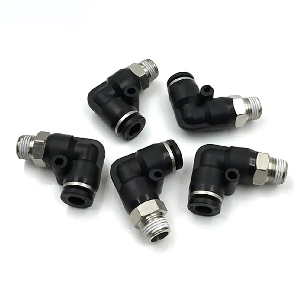 Conector rápido de codo, accesorio neumático de aleación de inserción ...