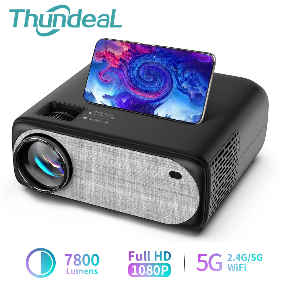 ThundeaL 1080P Projector TD97 WiFi Android TVBOX LED Full HD Projector ...