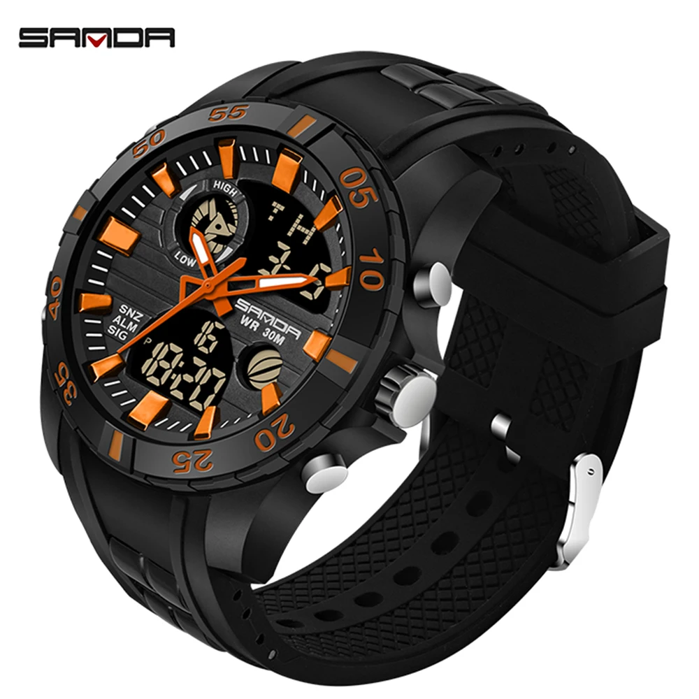Sanda Relógio Masculino Digital À Prova Dwaterproof Água Esportes ...