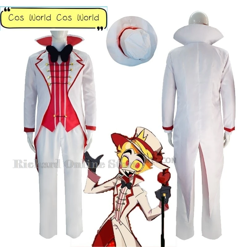 Disfraz-de-Anime-Hazbin-Lucifer-traje-de-Hotel-con-sombrero-Morningstar ...